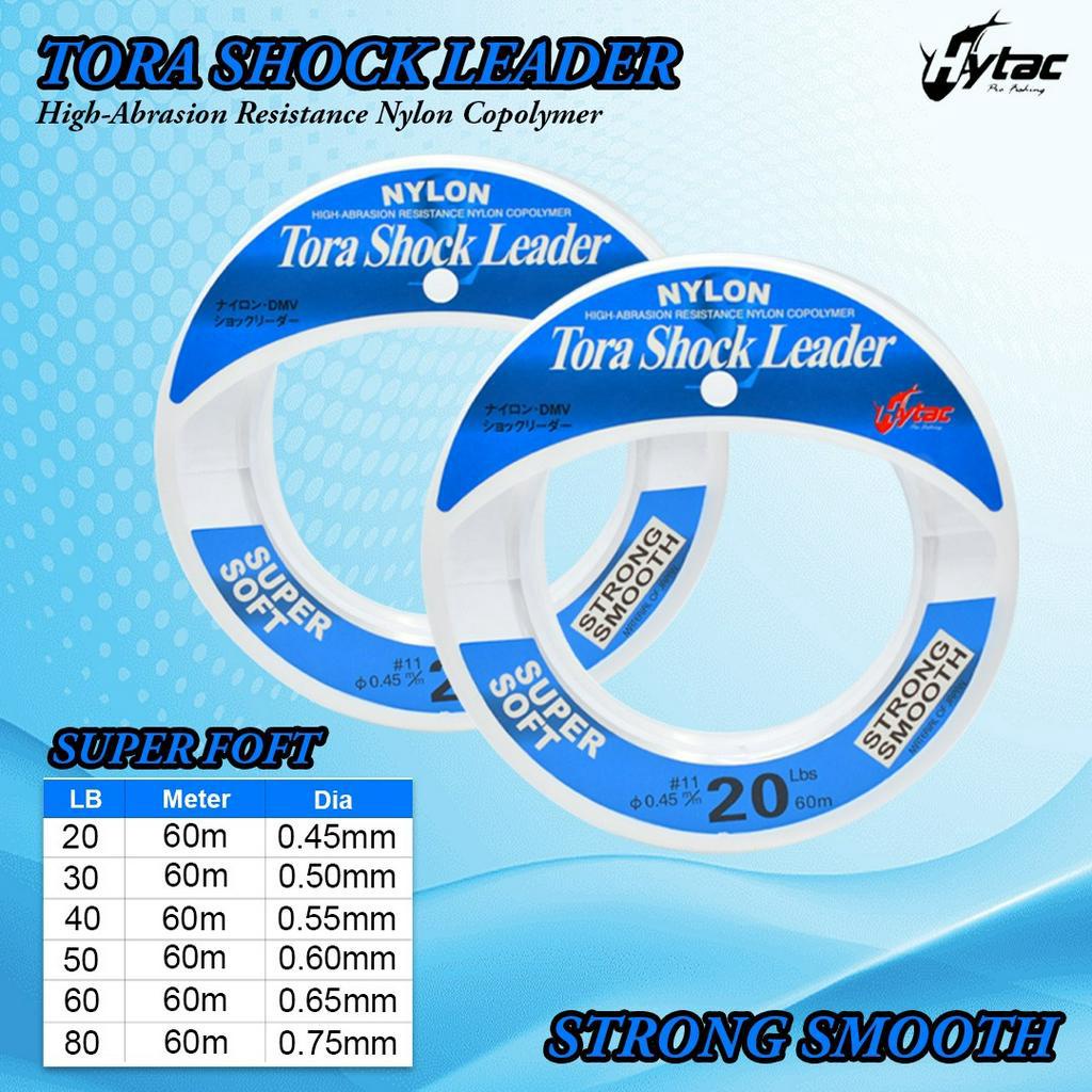 Jual PUSATPANCING5 - Senar Pancing Shock Leader Hytac Tora 60M Tali ...