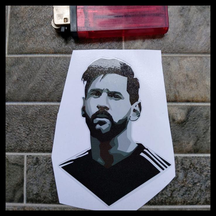 Jual Stiker Vinyl Lionel Messi Barca Fans Club Motor Hp Sepeda Laptop ...
