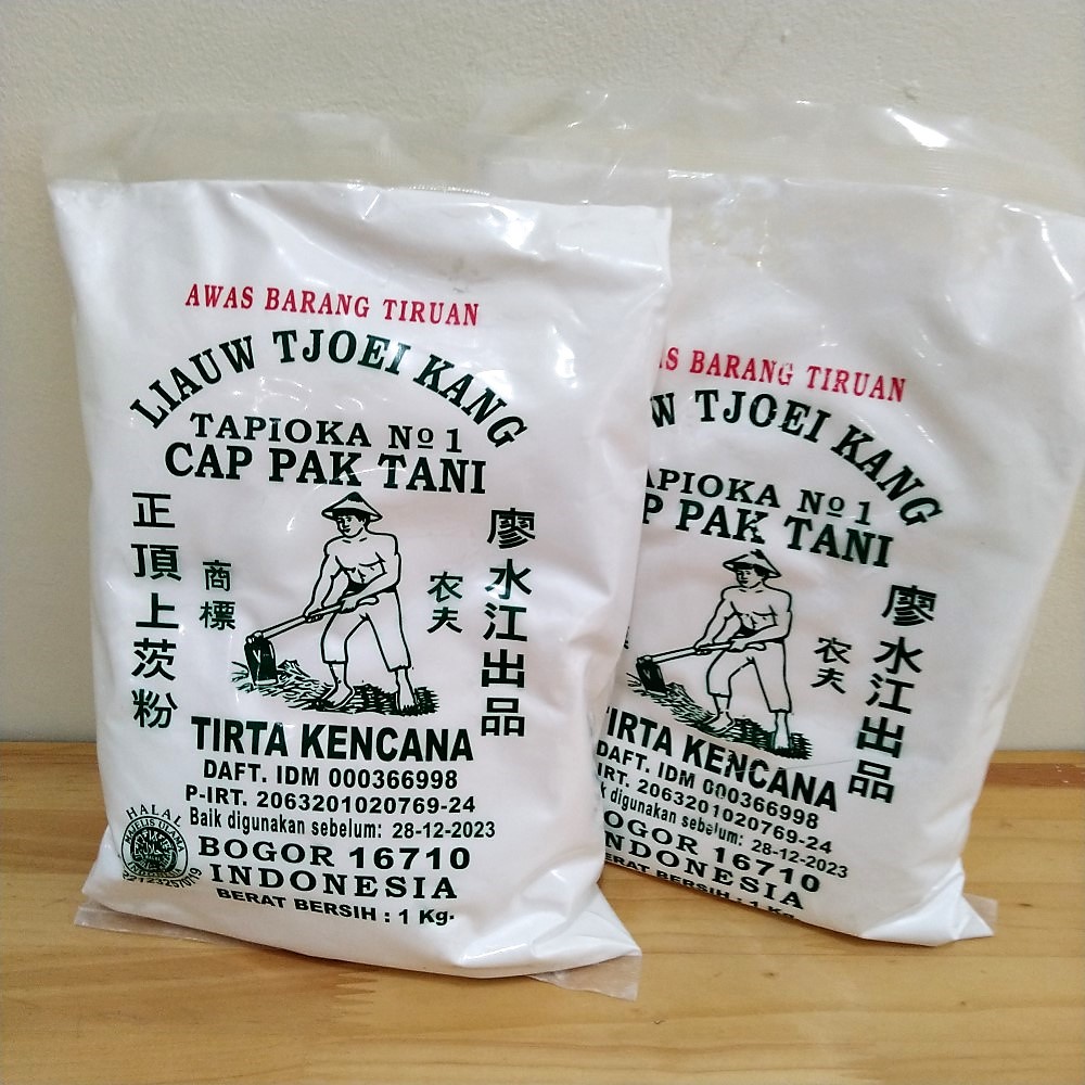 Jual Liauw Tjoei Kang Tepung Tapioka Cap Pak Tani 1 kg | Shopee Indonesia