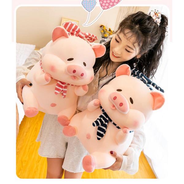 Jual Boneka Babi 45cm Boneka Pig Ribbon BARU BANGET Guling Babi Boneka ...