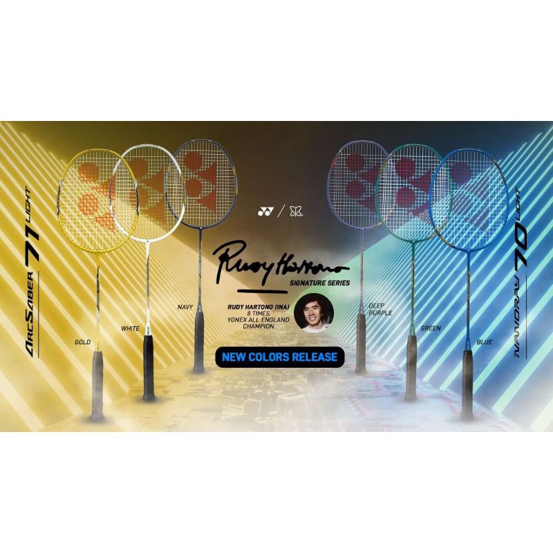 Jual RAKET BADMINTON ORIGINAL YONEX NANORAY 70 LIGHT DAN ARCSABER 71 LIGHT RUDI HARTONO BY YONEX ...