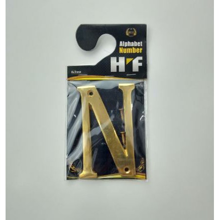 Jual [ variasi ] Huruf A - Z | Huruf Kuningan Untuk Nomor Rumah ...