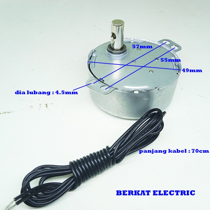 Jual SYNCHRONOUS MOTOR KIPAS ANGIN ROTARI SWING AS BESAR / GEMUK TINS ...