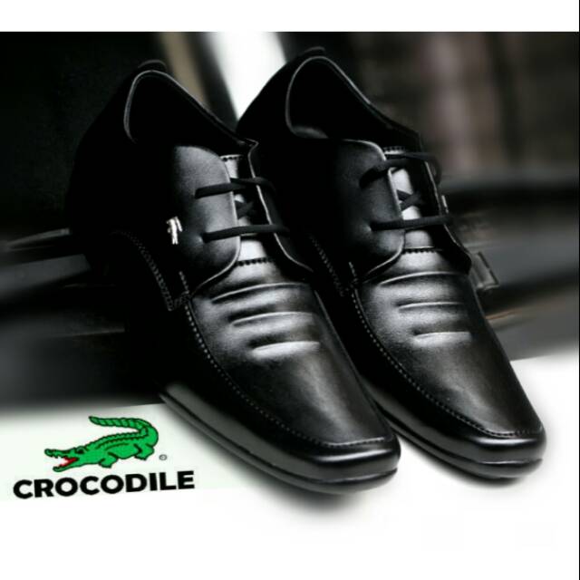 Jual Sepatu Crocodile Pantopel Pria Kerja Kantoran Formal Hitam ...