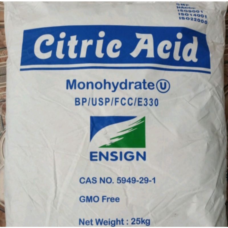Jual Citric acid Monohydrate/asam sitrat/Sitrun/Food Grade 1kg | Shopee ...