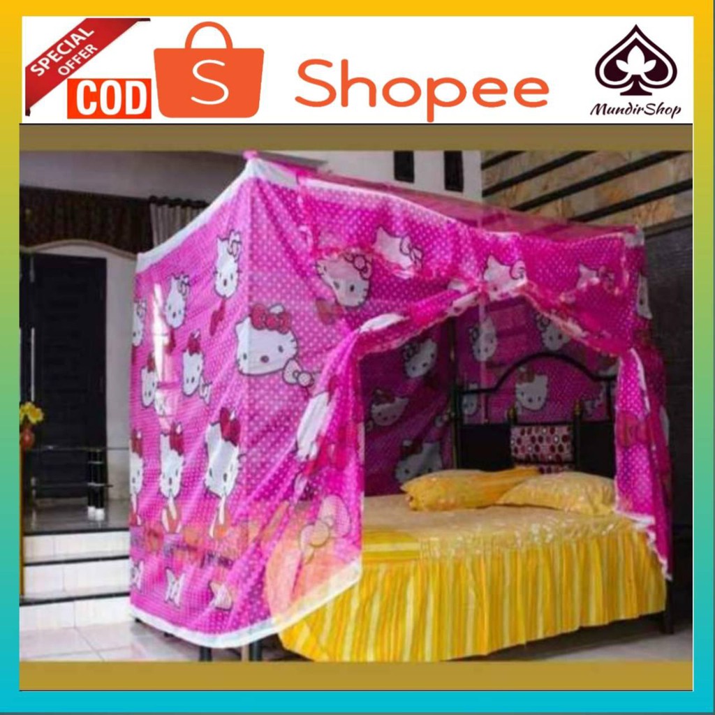Jual Kelambu anti nyamuk klambu kamar tidur dewasa kotak lipat gantung ...