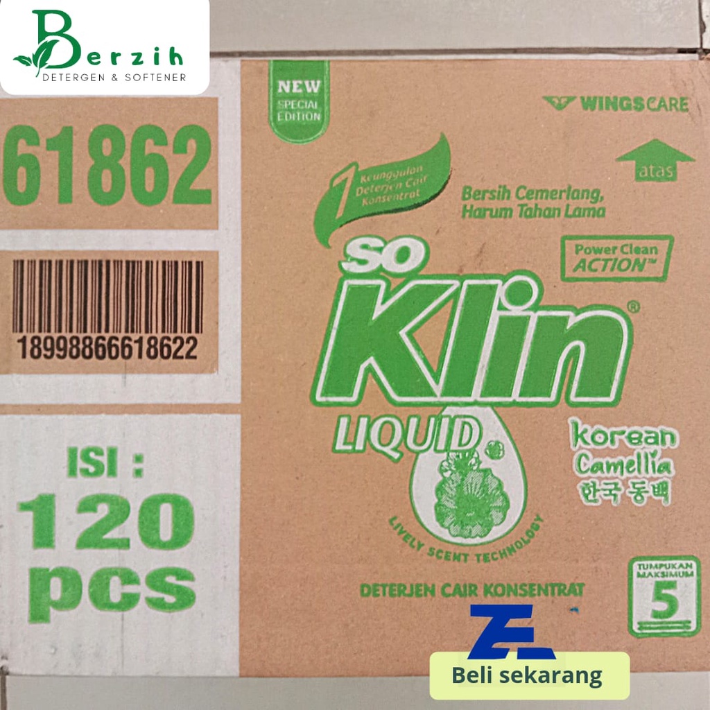 Jual Soklin Cair So Klin Liquid Detergen Korean Camellia DUS isi 10 ...