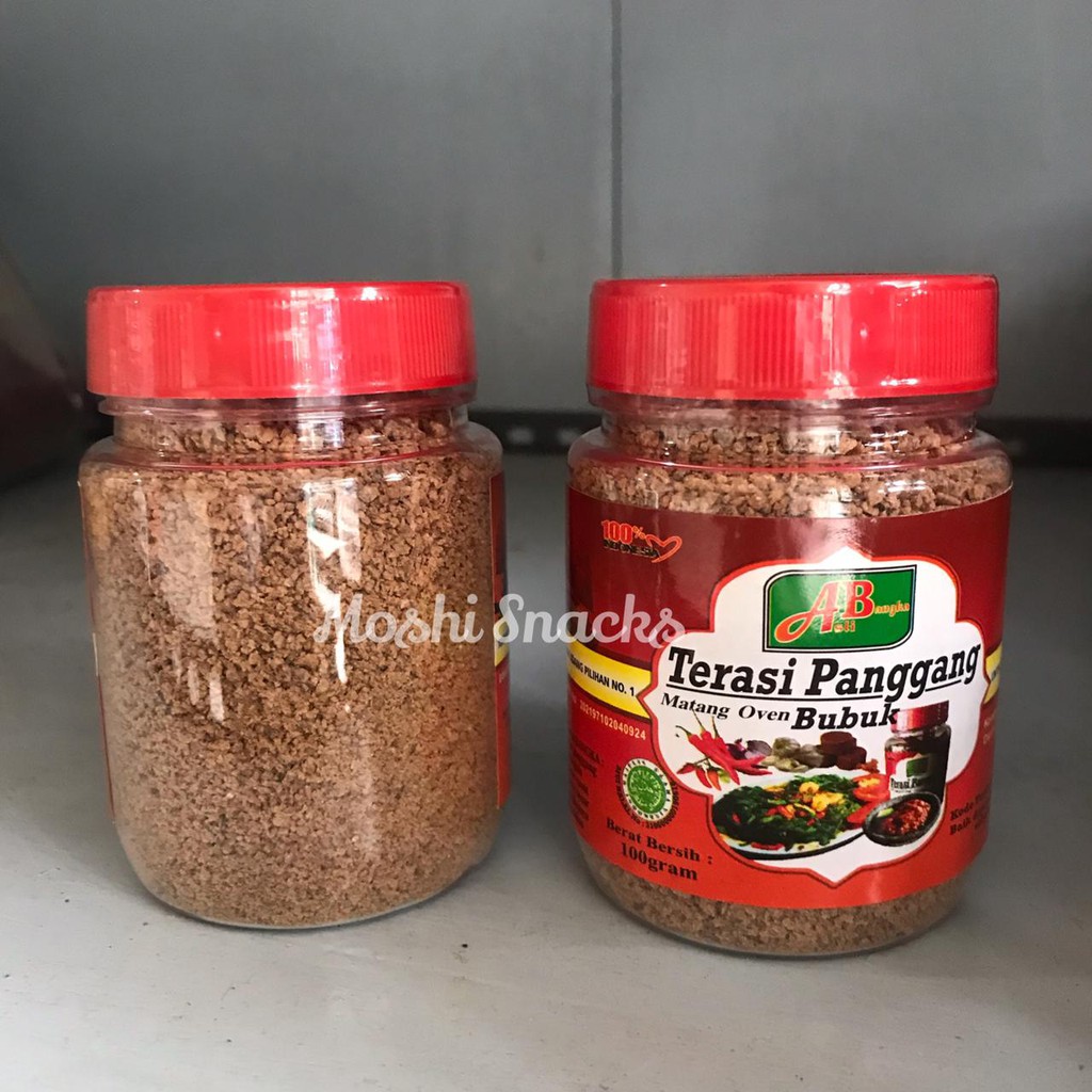 Jual Terasi Bubuk Super Cap AB Asli Bangka 100gr / Trasi Matang Oven ...