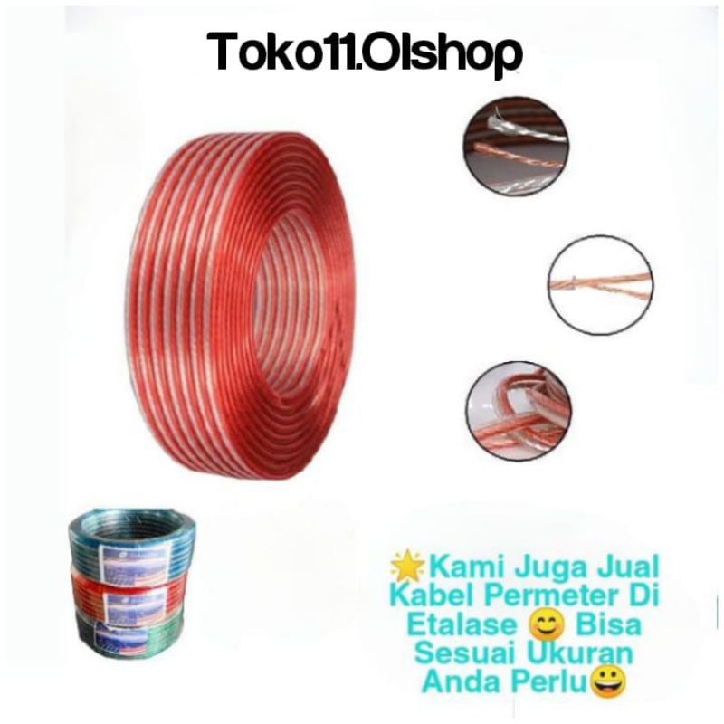 Jual KABEL LISTRIK TRANSPARAN 2×30 2×50 KABEL SERABUT PER ROL ⭐ Toko11 ⭐ | Shopee Indonesia