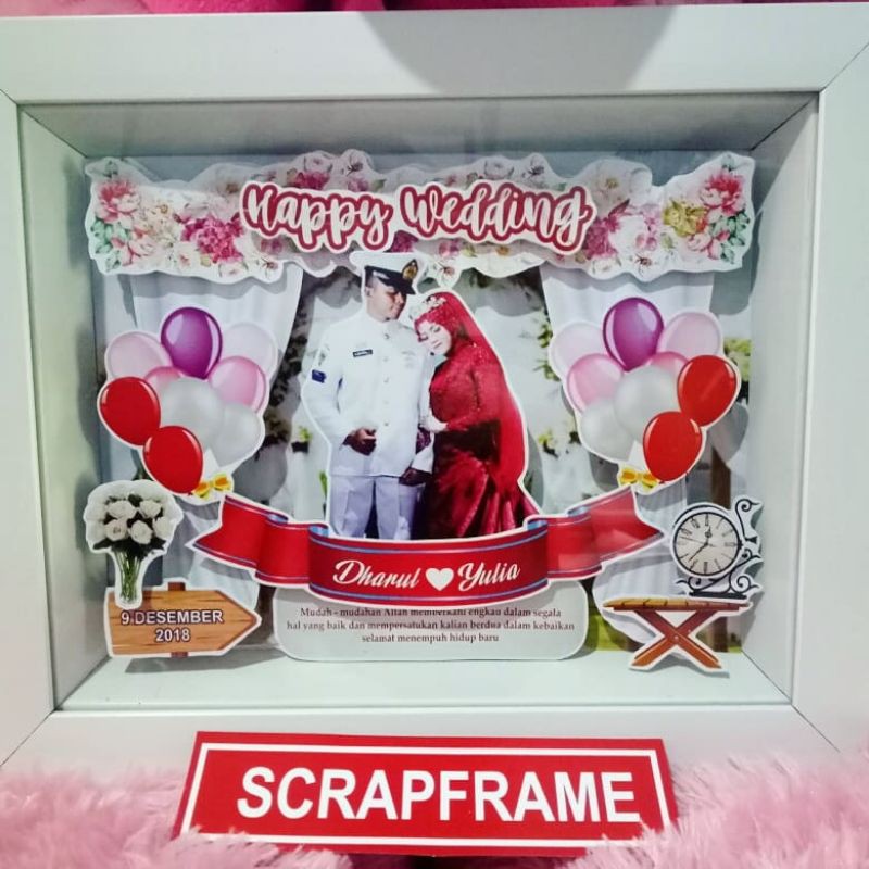 Jual scrapframe 3D A4 | Shopee Indonesia