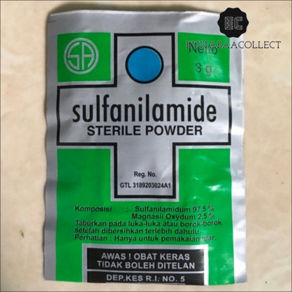 Jual Sulfanilamide Untuk Koreng Pemercepat Pengeringan Luka (Per Sachet ...