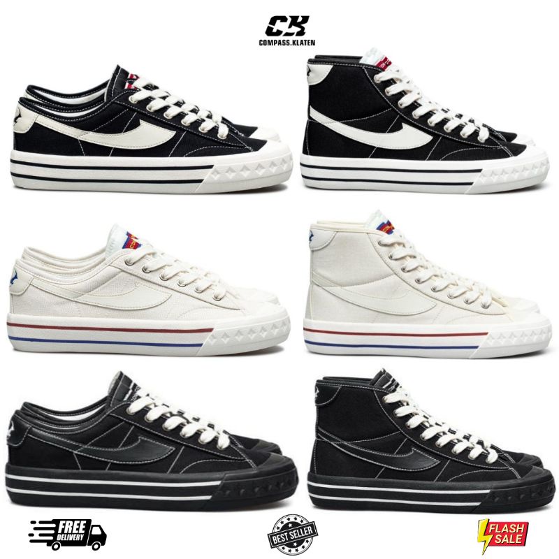 Jual [ORIGINAL 100%] COMPASS RETROGRADE BLACK WHITE / WHITE BLUE ...