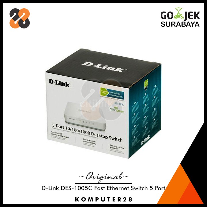Jual D-Link DES-1005C Fast Ethernet Switch Hub 5 Port | Shopee Indonesia