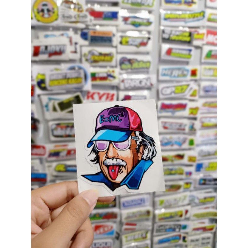 Jual sticker printing ANIMASI EINSTEIN | Shopee Indonesia