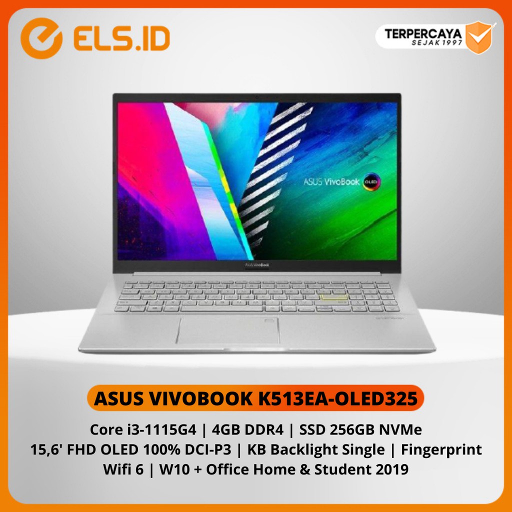 Jual Laptop Asus Vivobook K513EA-OLED325 Intel Core i3-1115G4 4GB 256GB ...