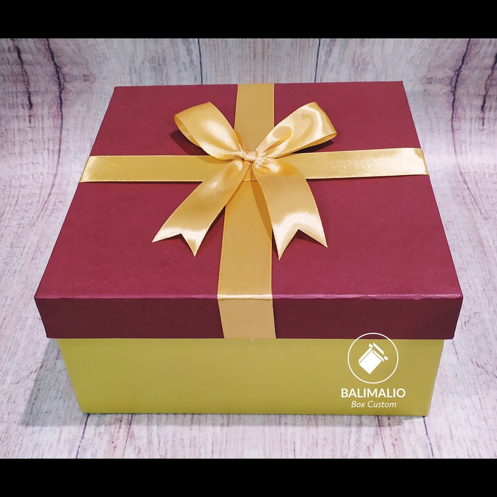 Jual Box Hampers 20x20cm / Box Kado / Box Segi Empat / Box Persegi ...