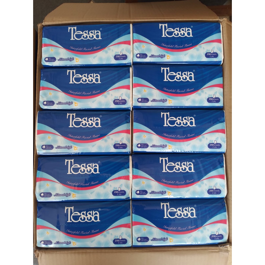 Jual TISSUE TESSA 250 Sheets - 2 play/Tisu Tessa 250 Sheet | Shopee ...