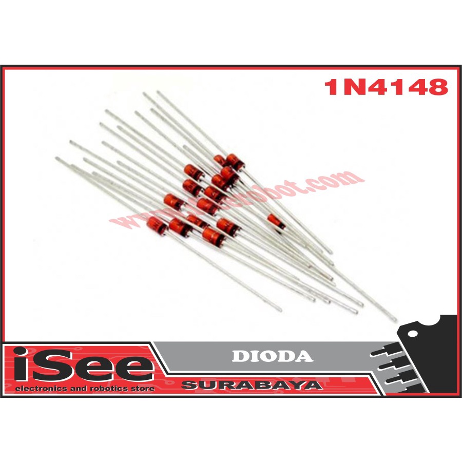 Jual Dioda 1N4148 IN4148 Diode DO-35 Switching Signal 4148 ic electronics | Shopee Indonesia