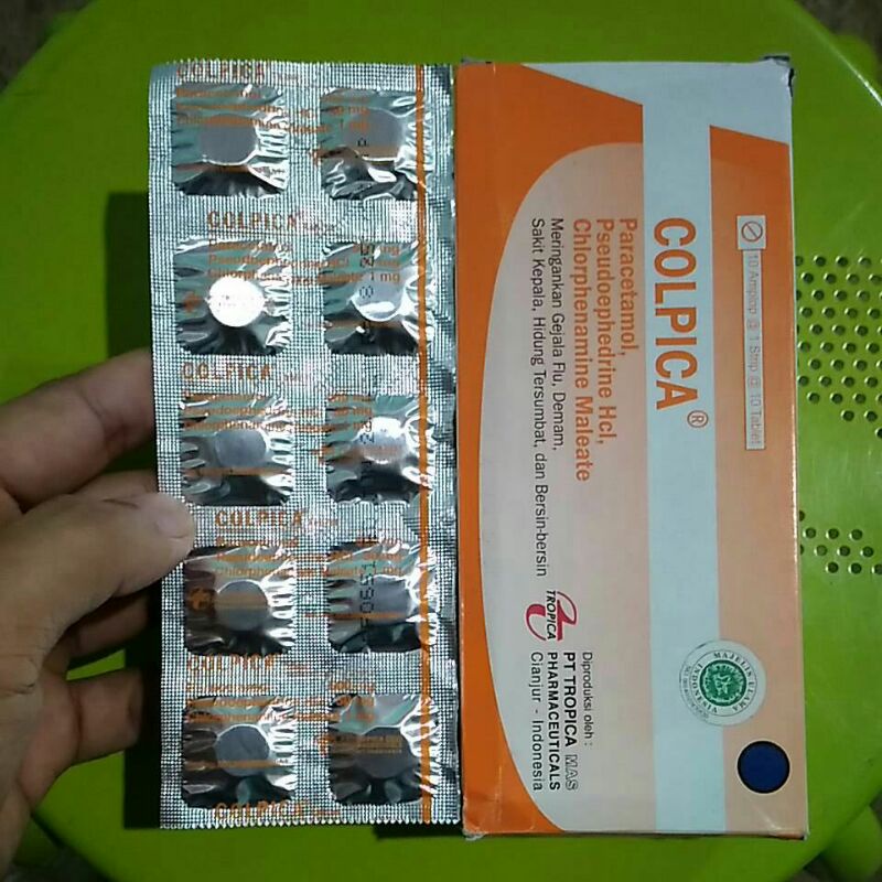 Jual COLPICA® TABLET (Obat Flu,Pilek,Hidung Tersumbat,Bersin2,Sakit ...
