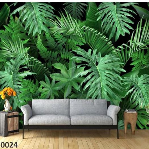 Jual Photowall Mural Wallpaper Dinding Daun Monstera Hijau Natural