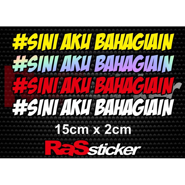 Jual STICKER SINI AKU BAHAGIAIN | Shopee Indonesia