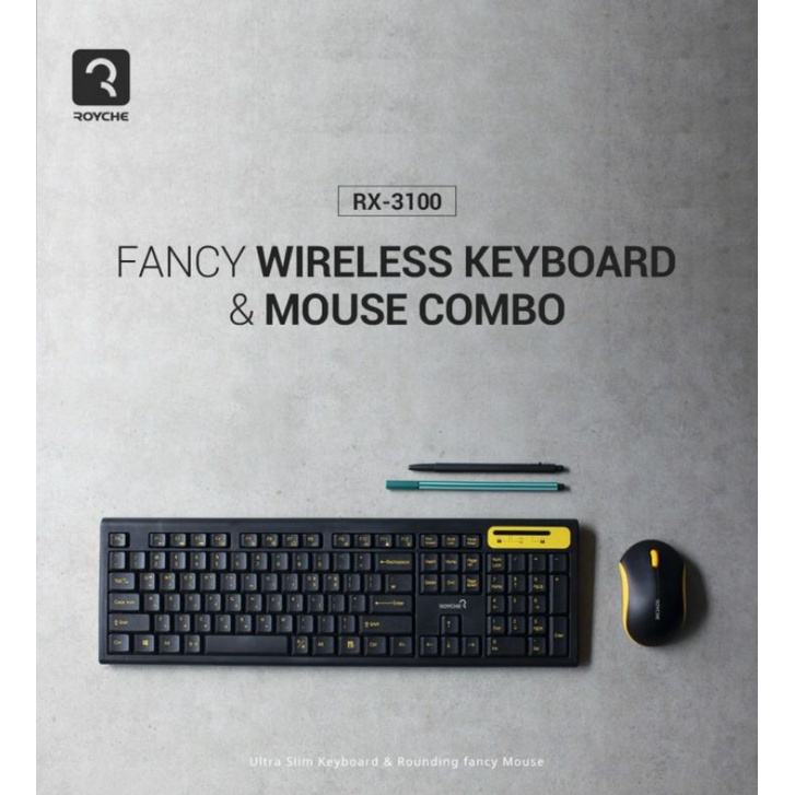 Jual Keyboard Royche Wireless & Mouse Combo Korea Hanguel | Shopee ...