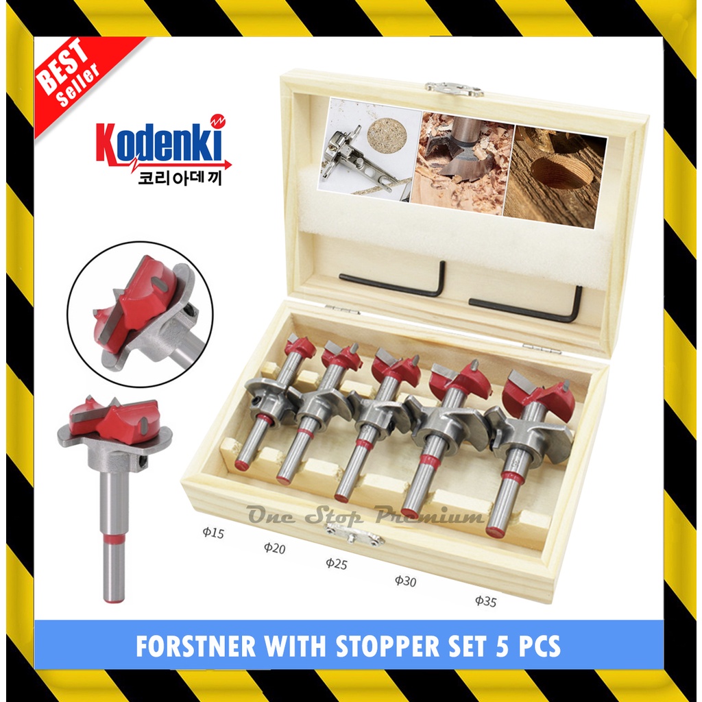 Jual KEPALA MATA BOR FORSTNER STOPPER DRILL BIT SET PEMBOLONG KAYU ...