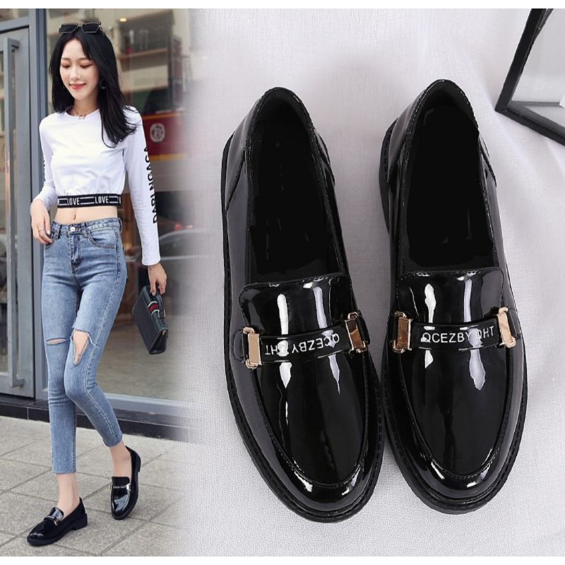 Jual Sepatu Docmart Wanita Loafers Flat shoes Mary janes Terbaru 896 ...