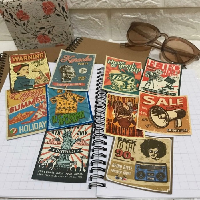 Jual Estudio 10pcs sticker pack stiker vintage jadul. | Shopee Indonesia