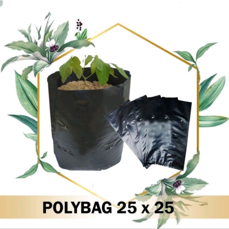 Jual 1 lembar Polybag Tanaman Polibag Tebal Kecil Sedang 25x25Pot ...