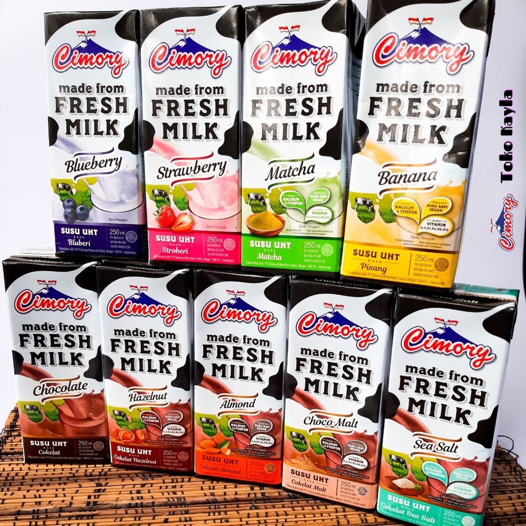 Jual Cimory Susu UHT 250 mL All Varian | Cimory Fresh Milk | Susu Cimory | Shopee Indonesia