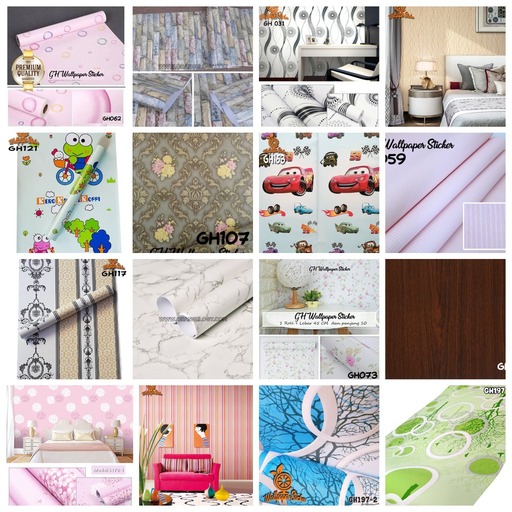 Jual Wallpaper Sticker Dekorasi Dinding Wallsticker High Quality ...