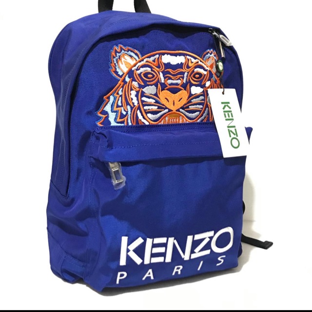 Jual Tas kenzo backpack large tiger french blue | Shopee Indonesia