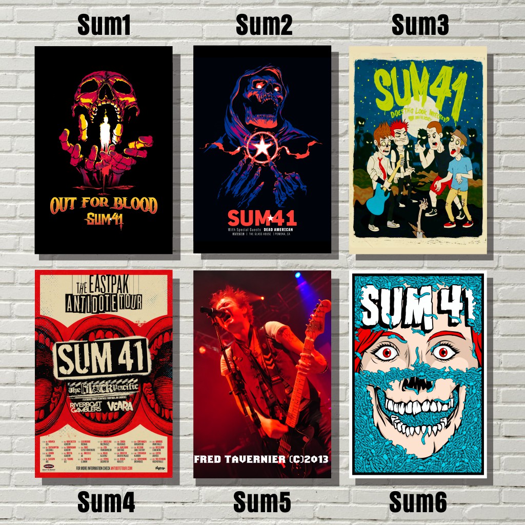 Jual POSTER BAND SUM41 / Dekorasi dinding | Shopee Indonesia
