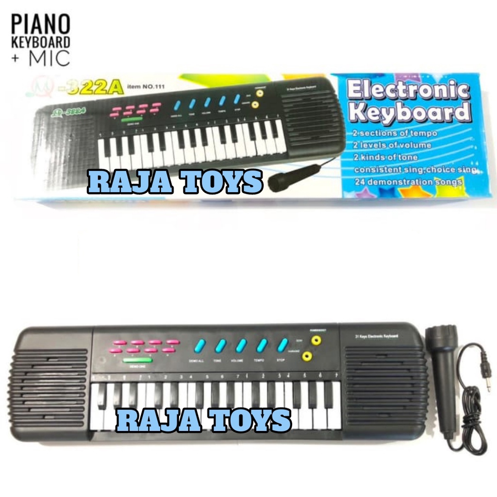 Jual Mainan Keyboard Electric Piano Mainan Piano Anak + Mic Karaoke ...