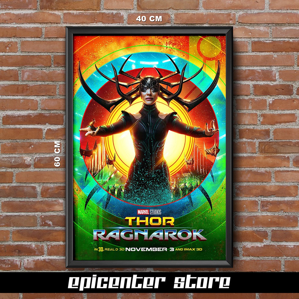 Jual Poster Film Thor Ragnarok - Hela 1 40x60 + Frame | Shopee Indonesia