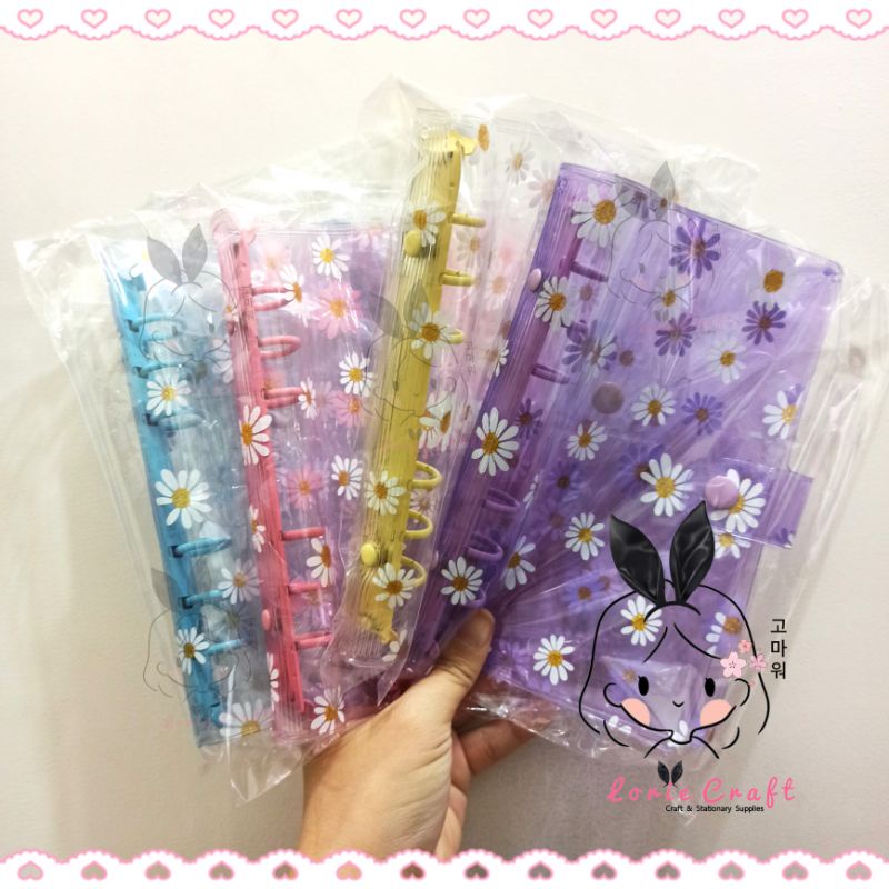 Jual COD DIY Binder A6 DAISY Binder Motif Bunga Daisy pvc BINDER Only ...