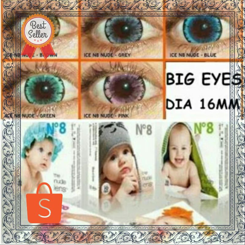 Jual Termurah Softlens X2 Ice No. 8 / Soflen X2 Ice N8 Nude Lens Kontak ...