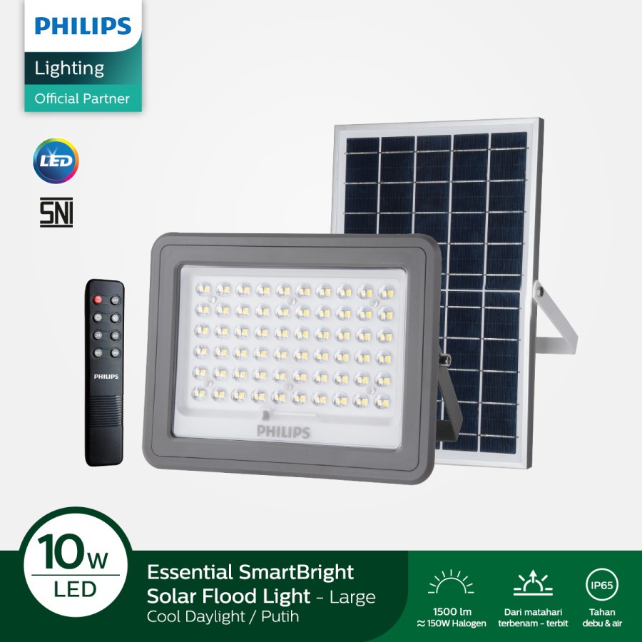 Jual Philips Essential SmartBright Solar FloodLight BVC080 LED15/765 ...