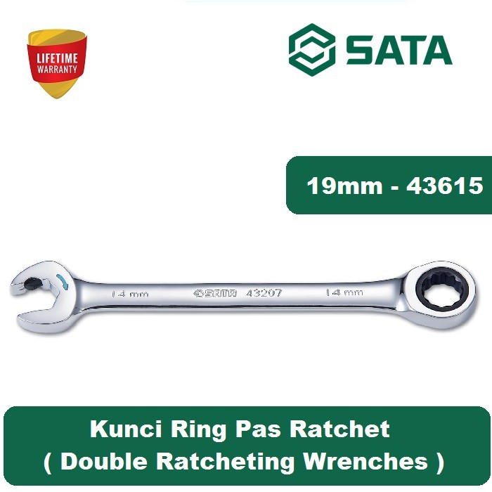 Jual SATA Tools Kunci Ring Pas Ratchet 19mm | Shopee Indonesia