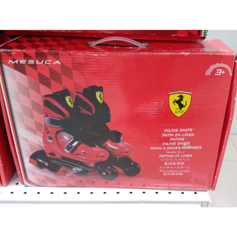 Jual Ferrari inline skate merah / hitam size Mesuca | Shopee Indonesia