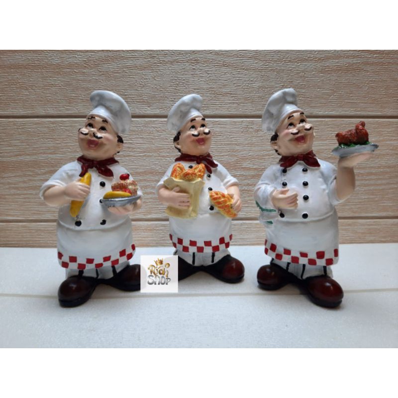 Jual Patung Koki Chef Pajangan Dapur Dekorasi Cafe | Shopee Indonesia