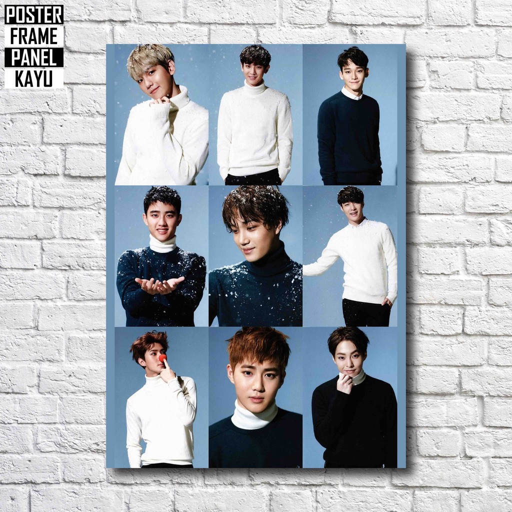 Jual Poster EXO Frame Kayu Solid A4 EXO096 | Shopee Indonesia