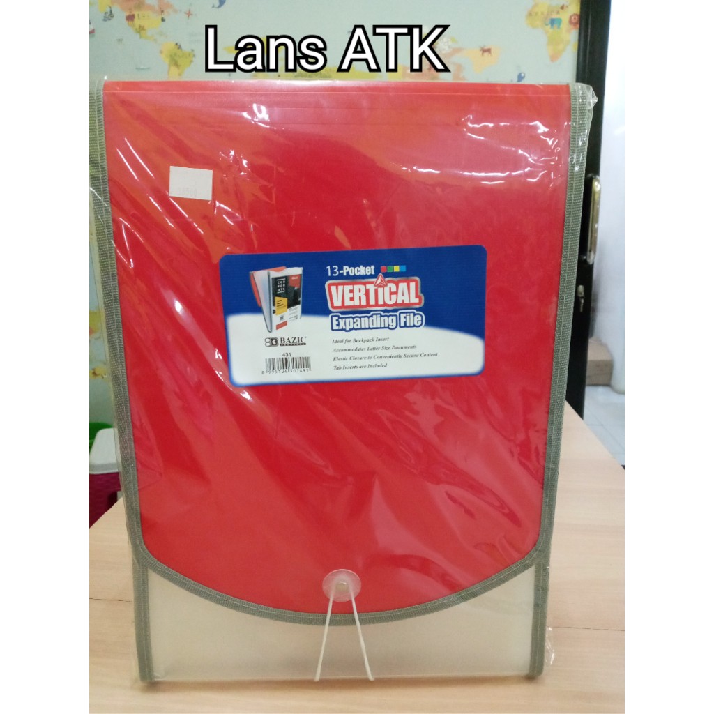 Jual MAP EXPANDING FILE FOLIO VERTICAL BAZIC 431 / MAP SEKAT TALI / MAP ...