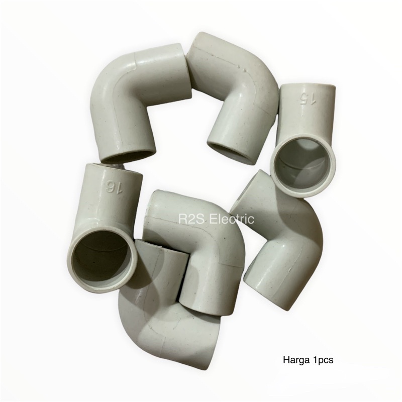 Jual KNEE 5/8 KENIE TANPA BAUT / SAMBUNGAN ELBOW L BOW PIPA LISTRIK ...