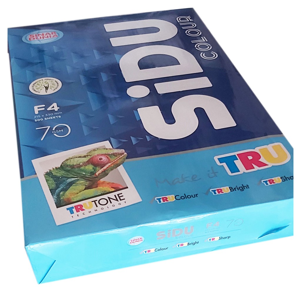 Jual Kertas HVS Warna F4/Folio 70 Gsm SIDU | Shopee Indonesia