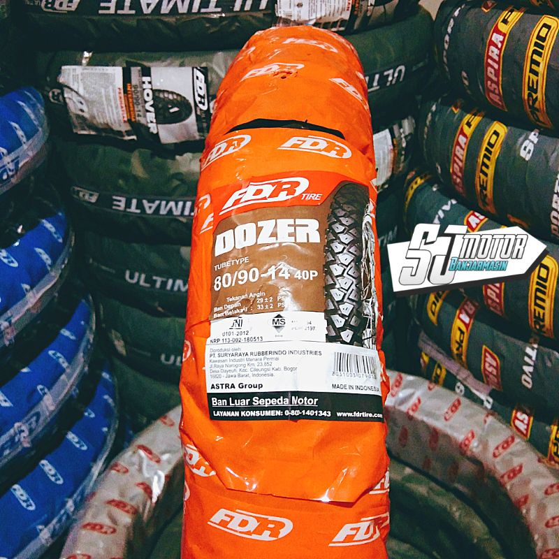 Jual Ban Luar FDR - DOZER 80/90-14 Semi Rimba Bukan Tubeless | Shopee ...