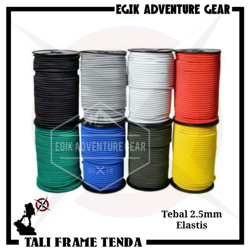 Jual Tali Frame Tenda | Tali Frame | Tali Elastis Per 1 Meter | Shopee ...