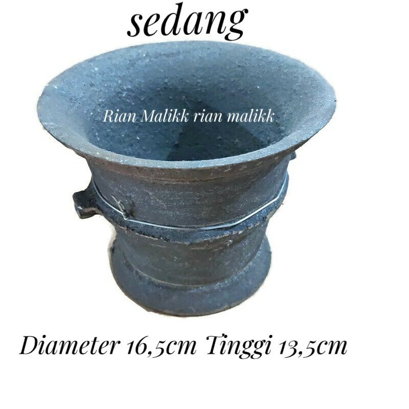 Jual LUMPANG BESI + ALUNYA / TUMBUK BESI / LUMPANG BUMBU BESI UKURAN ...