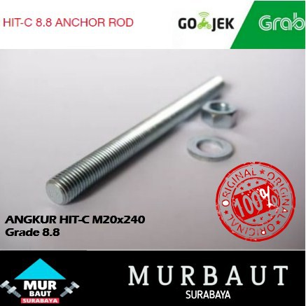 Jual CHEMICAL ANGKUR ANCHOR HILTI HIT-C 8.8 M20x240 mm | Shopee Indonesia